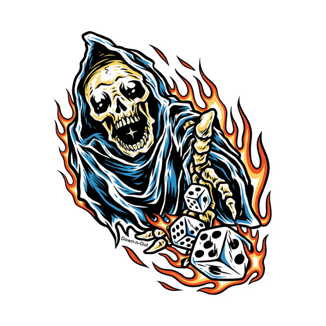 Autocollant Down-N-Out Dice Reaper